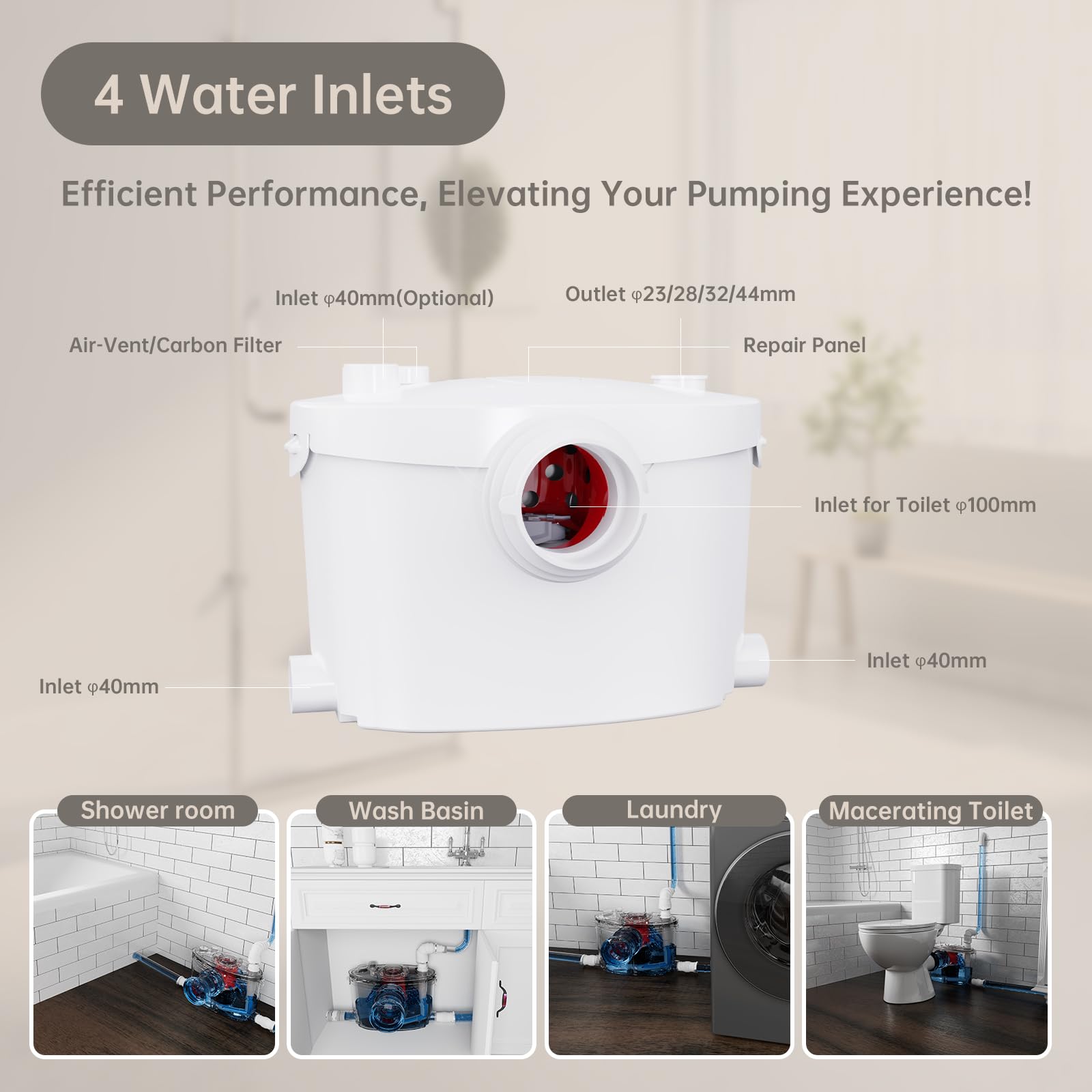 Mua Simple Project 600w Macerating Toilet System, Silent & Powerful ...