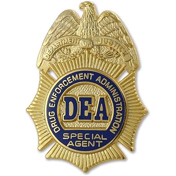 Amazon.com : Drug Enforcement Administration DEA Badge Neck Hanger w ...