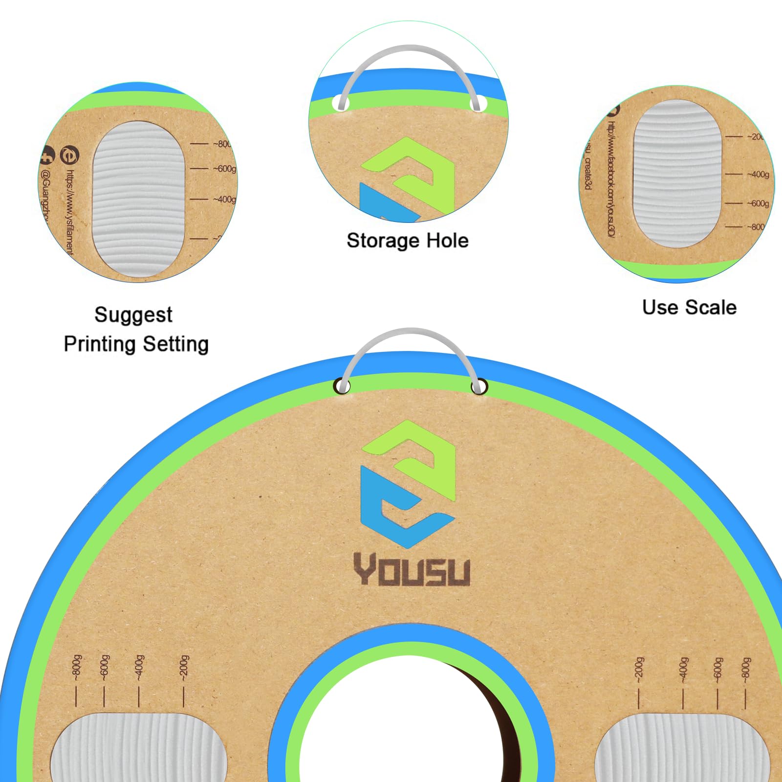 Mua YOUSU Polypropylene PP Filament, 1.75mm 3D Printer Filament for FDM ...