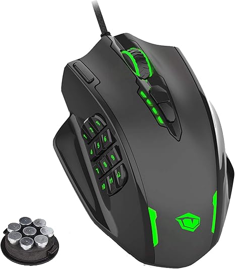 Monster Pusat V8 Gaming Mouse, 18 Programmable Game Buttons, Laser ...