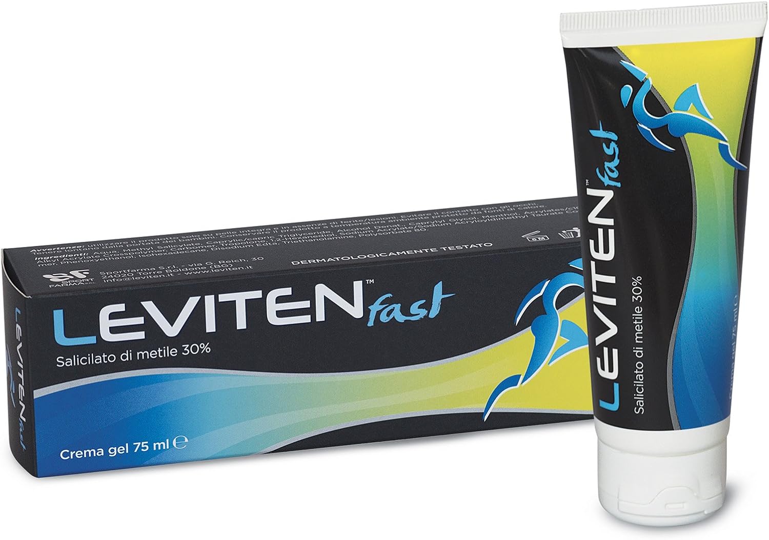 LEVITEN fast crema gel 75ml PRE-POST sport/sforzo riscaldante e ...