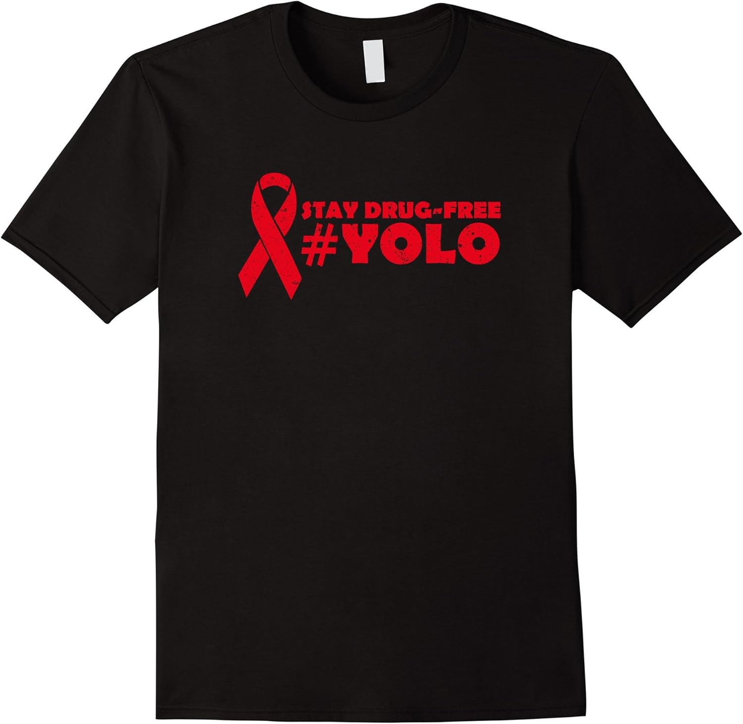 Amazon.com: Stay Drug Free Red Ribbon Week T-shirt: Clothing