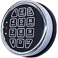 Amazon.com: Chrome Electronic Safe Lock Replacement Keypad with ...
