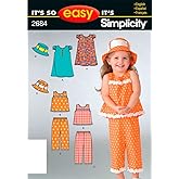 Amazon.com: Simplicity Sewing Pattern 2427 It's So Easy Toddler Dress ...