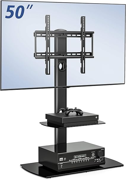 FITUEYES Meuble Télé Pied Support Pivotant pour TV Ecran de 23 à 55 ...