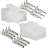 Molex (24 circuitos) Receptáculo y carcasa de enchufe con terminals18-24 AWG Mini-Fit Jr ...