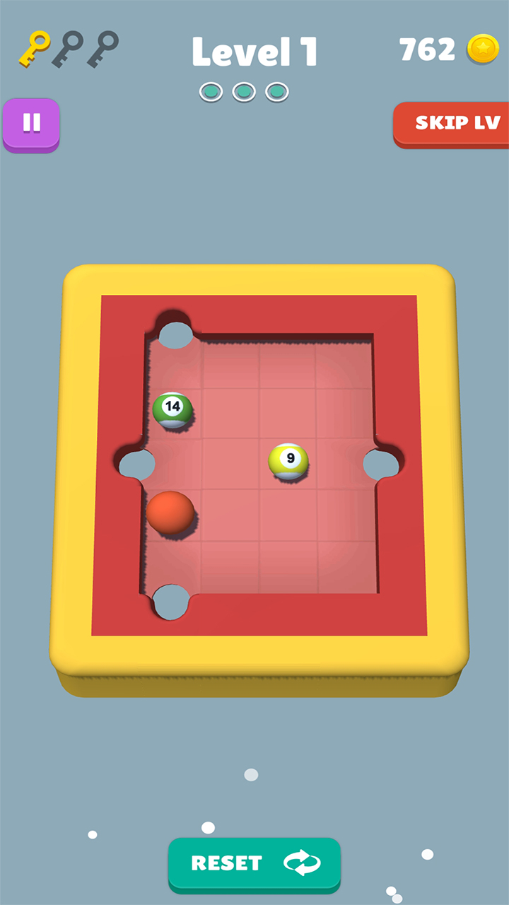 Flick The Ball Billiard Game - 8 Pool Puzzle Billiard Game:Amazon.in ...