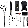Amazon.com : Hair Cutting Scissors Set by Aszwor Hairdressing Shears Kit 12 PCS Professional ...