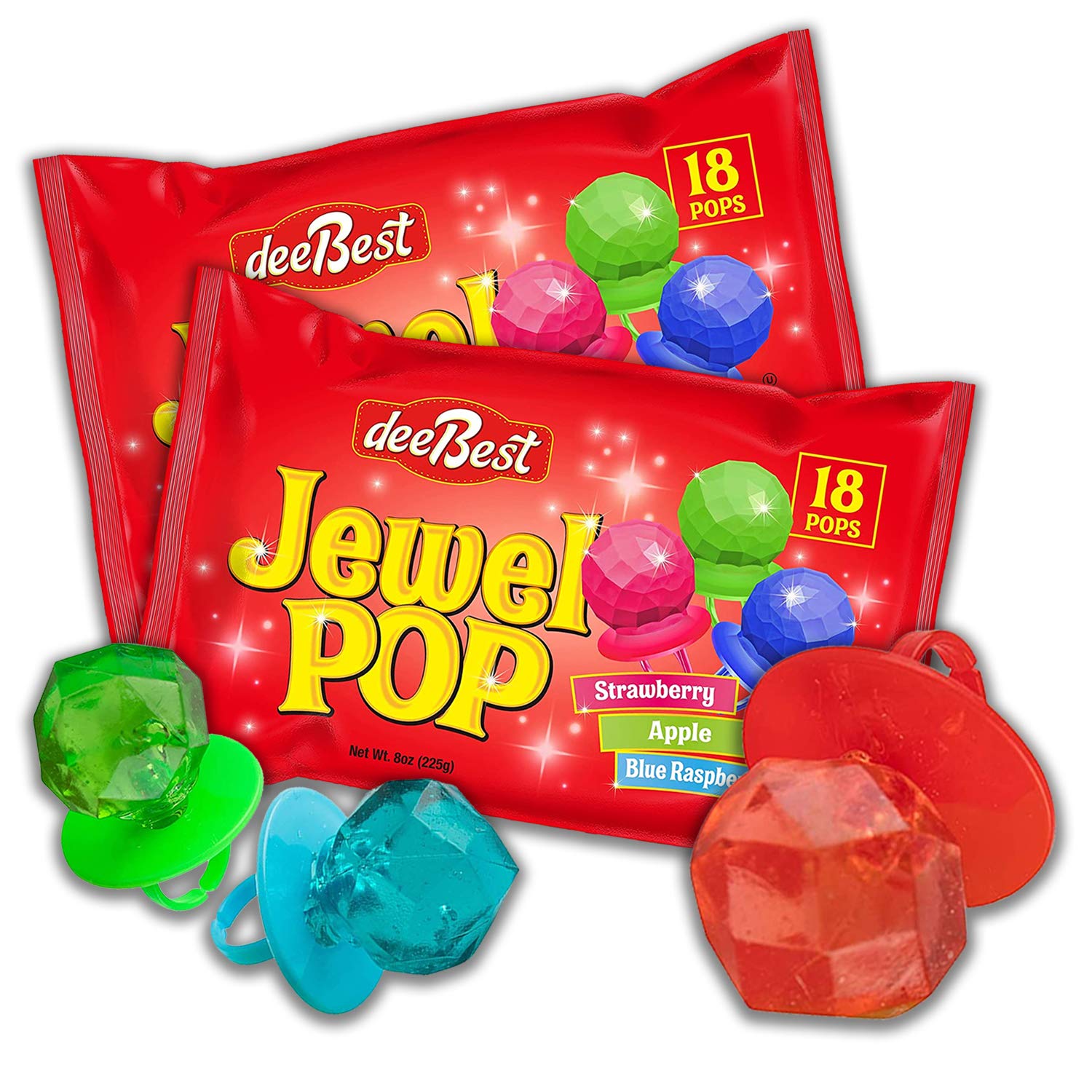 Mua Dee Best Jewel Pop Individually Wrapped Variety Party Pack – 18 ...