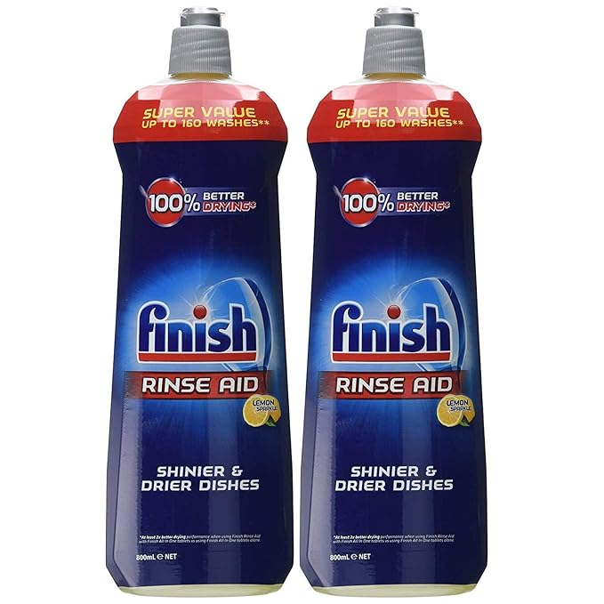 Finish Dishwasher Rinse aid Lemon 800ml Pack Of 2: Amazon.in: Health ...