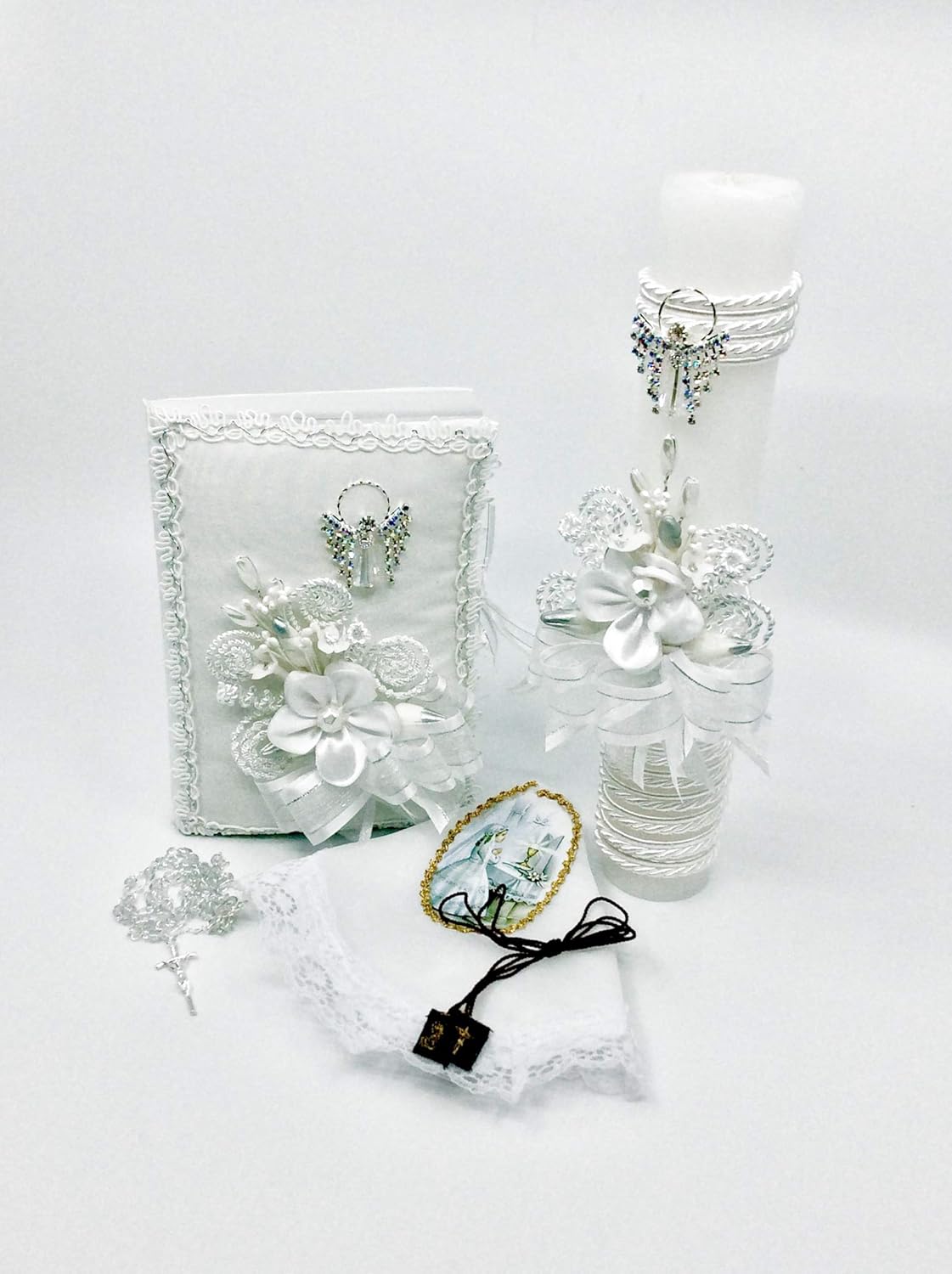 Amazon.com: First Communion Candle Set for a Girl: Home Improvement