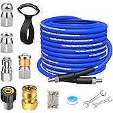 Amazon.com: 100FT Sewer Jetter Kit for Pressure Washer, 5800 PSI Water Jet Drain Cleaner Hose ...