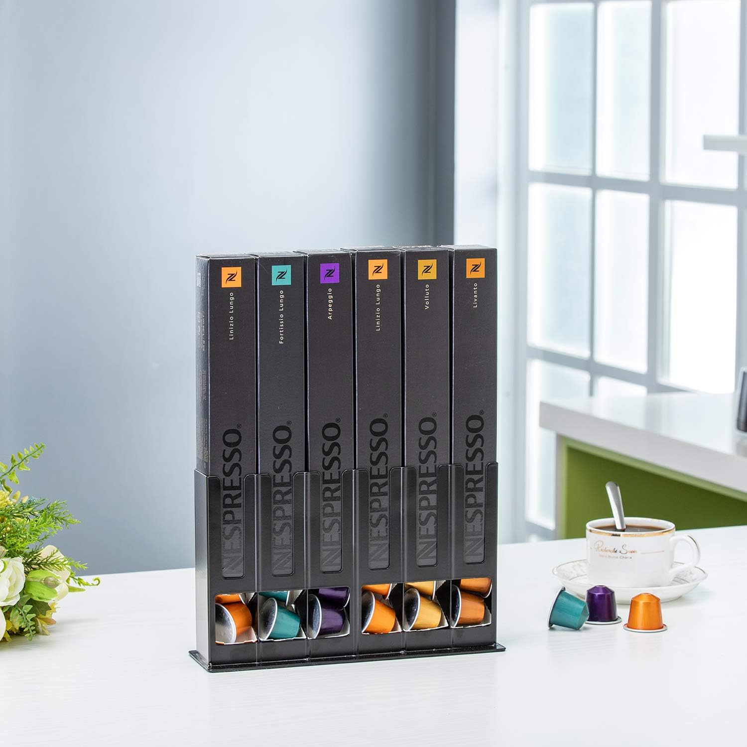 Kitchen Flagship Coffee Pod Holder Capsule Storage Rack for Nespresso ...