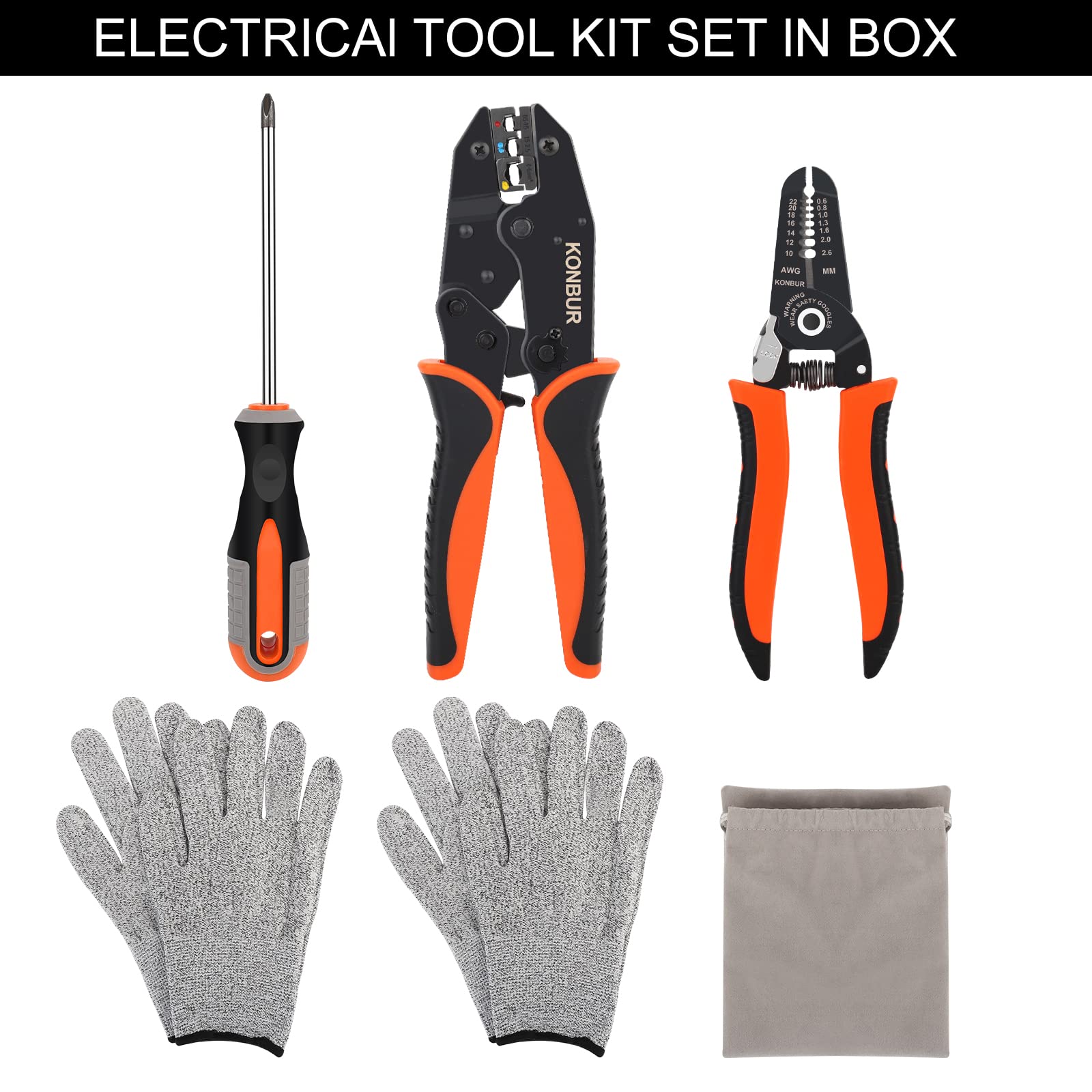 Mua Home Marine Automotive Electrical Tool Kit Set with Wire Connectors ...