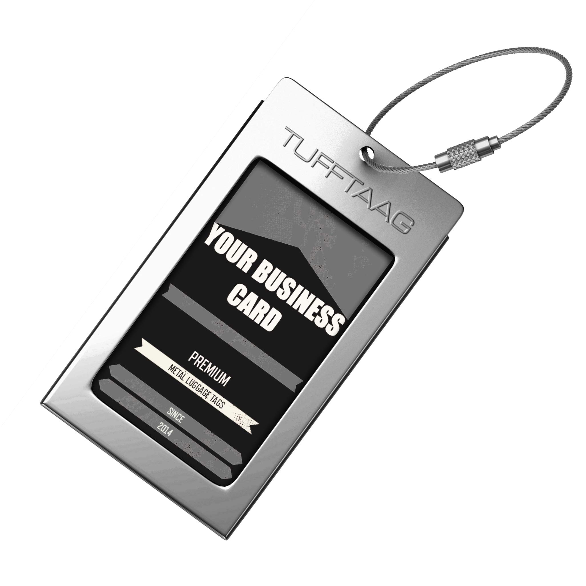 Buy Luggage Tags Business Card Holder TUFFTAAG Travel ID Bag Tag In