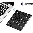 Amazon.com: Bluetooth Number Pad, Lekvey Portable Wireless Bluetooth 28-Key Numeric Keypad ...