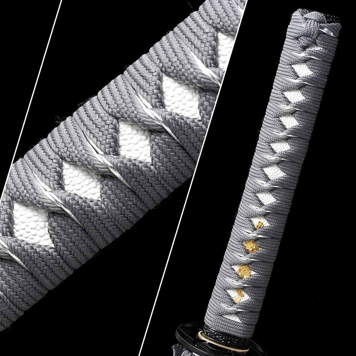 Wuder Handmade Katana Sword,Japanese Samurai Sword,1060/1095 Damascus ...