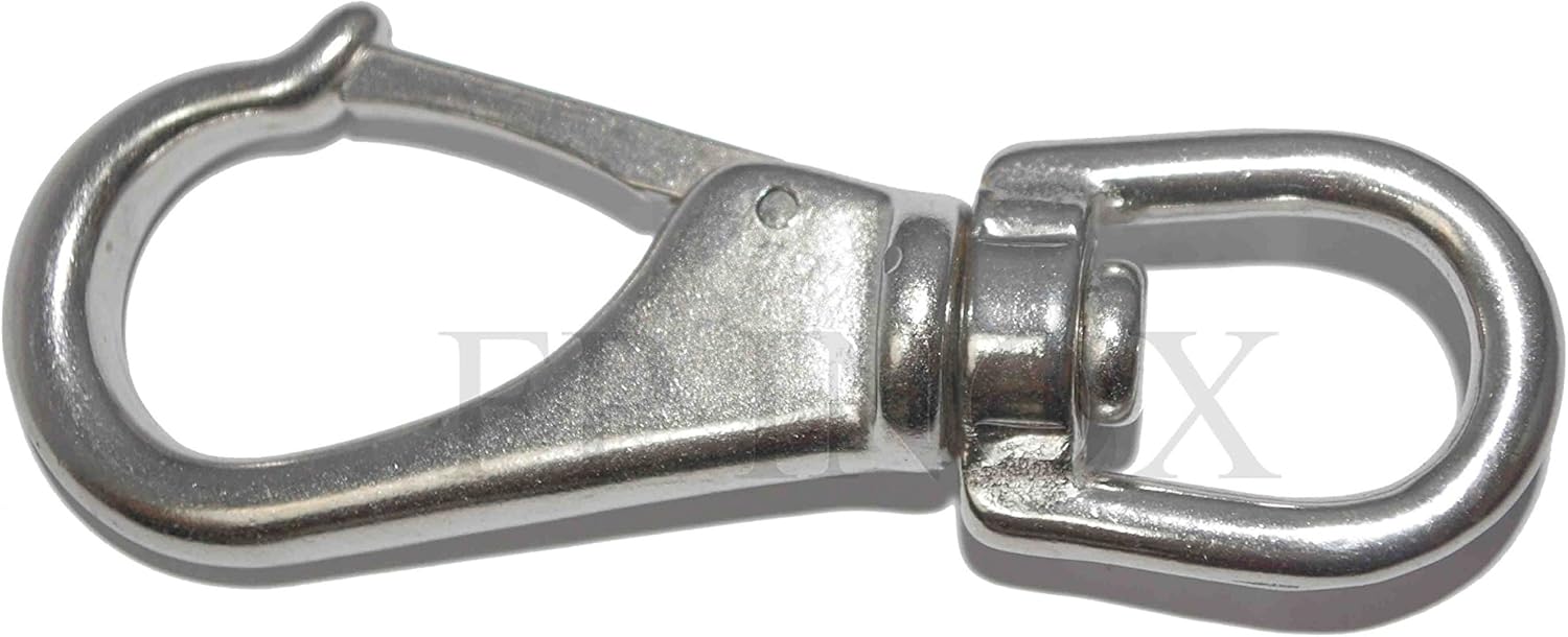 Swivel Stainless Steel 316 CARABINER WITH LENGTH 68 mm: Amazon.co.uk ...