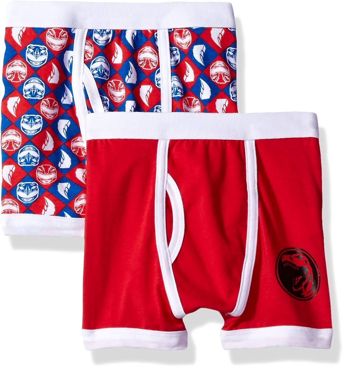 Power Rangers Boys Red Ranger Underwear 2 Pack Boxer Briefs, Multicolor ...