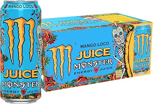 Monster Energy Juice Monster Mango Loco, Energy Drink, 16 Ounce ...