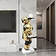Amazon.com: BULUXE Modern Gold Astronaut Floor Sculpture, Spaceman ...