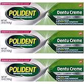 Amazon.com : Polident Cream,Paste Dentu-Creme 3.90 oz (Pack of 3),Mint ...
