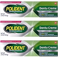 Amazon.com : Polident Cream,Paste Dentu-Creme 3.90 oz (Pack of 3),Mint ...