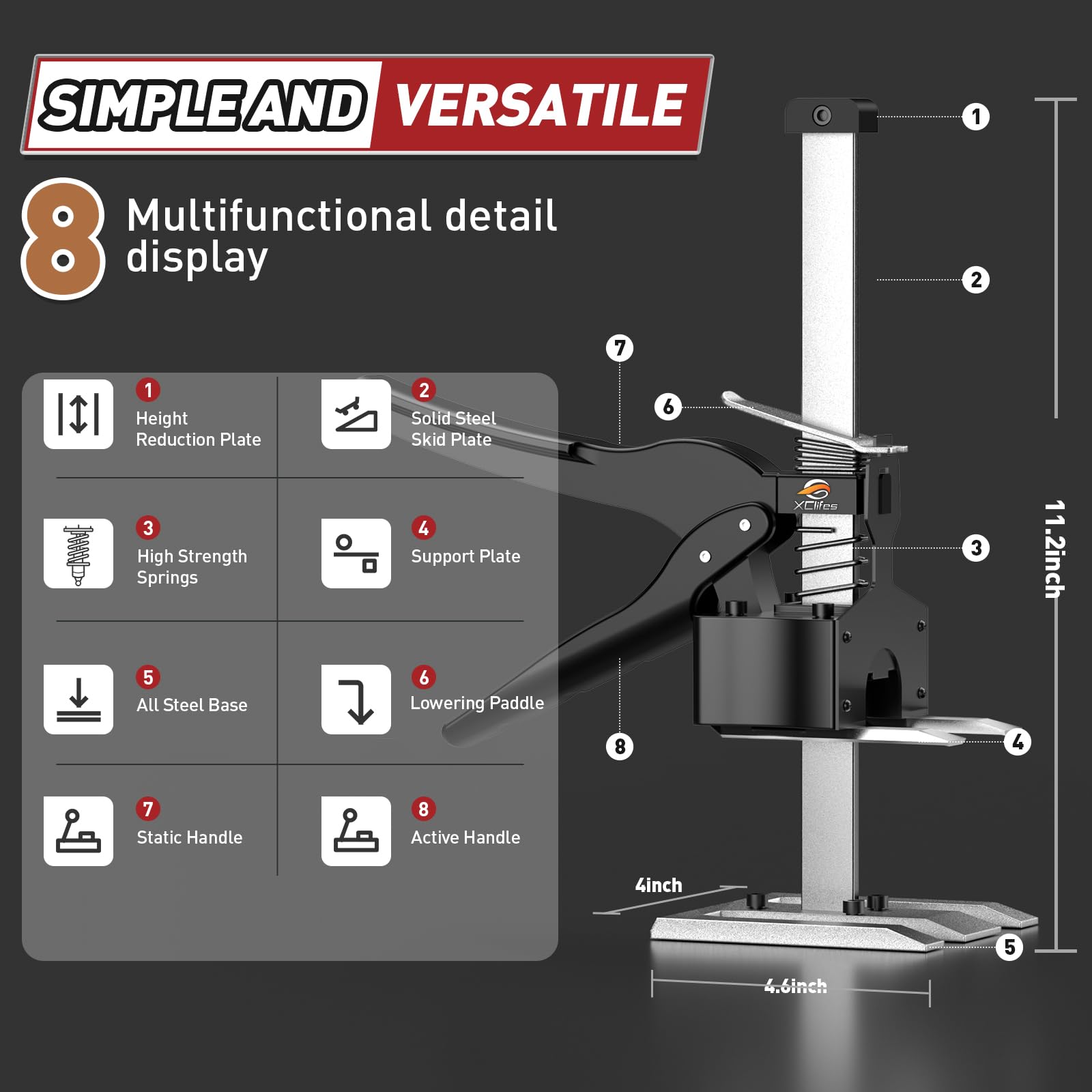 Mua Labor-Saving Handle 2 Pack, 12 in Construction Jack, Wall Tile Locator, Multi-Function ...