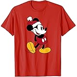 Amazon.com: Disney Christmas Mickey Mouse T-Shirt : Clothing, Shoes ...