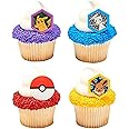 Amazon.com: DecoPac 24 Pokemon Pikachu Pokeball Cupcake Rings Toppers ...