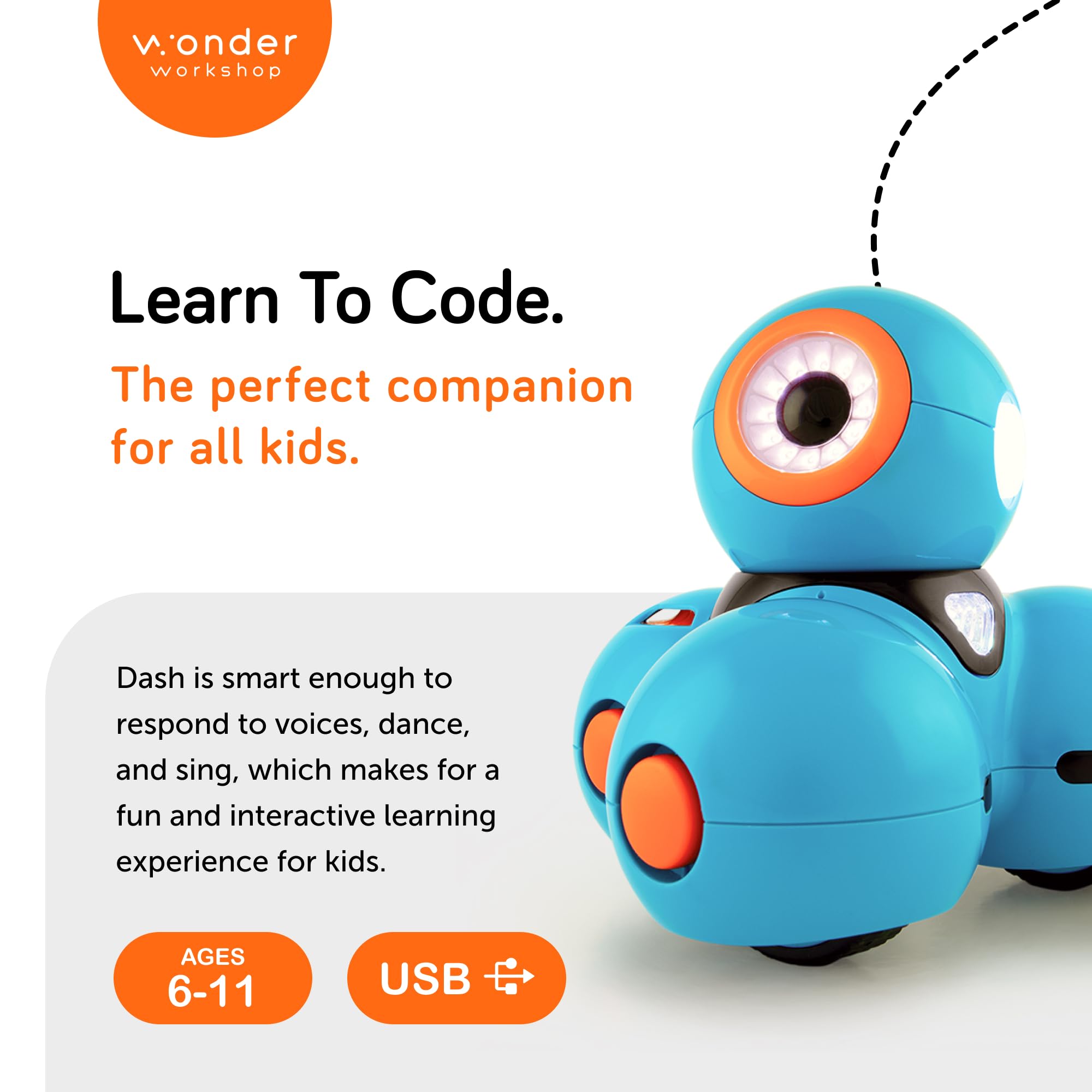 Mua Wonder Workshop Dash Robot – Coding Robots for Kids 6+ – Voice ...