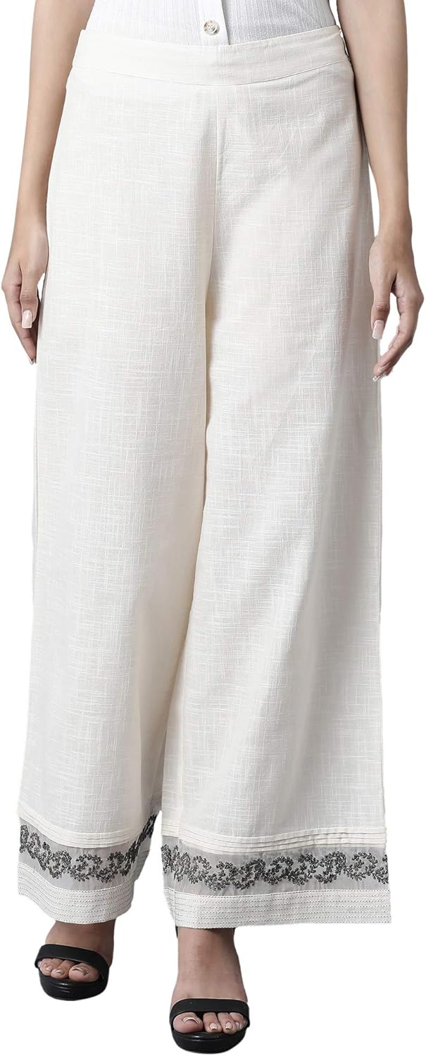 Buy W for Woman Women's Regular Parallel Pants at Amazon.in