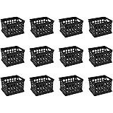 Amazon.com: Sterilite 16959012 Stackable Storage Organizer Mini Crate ...