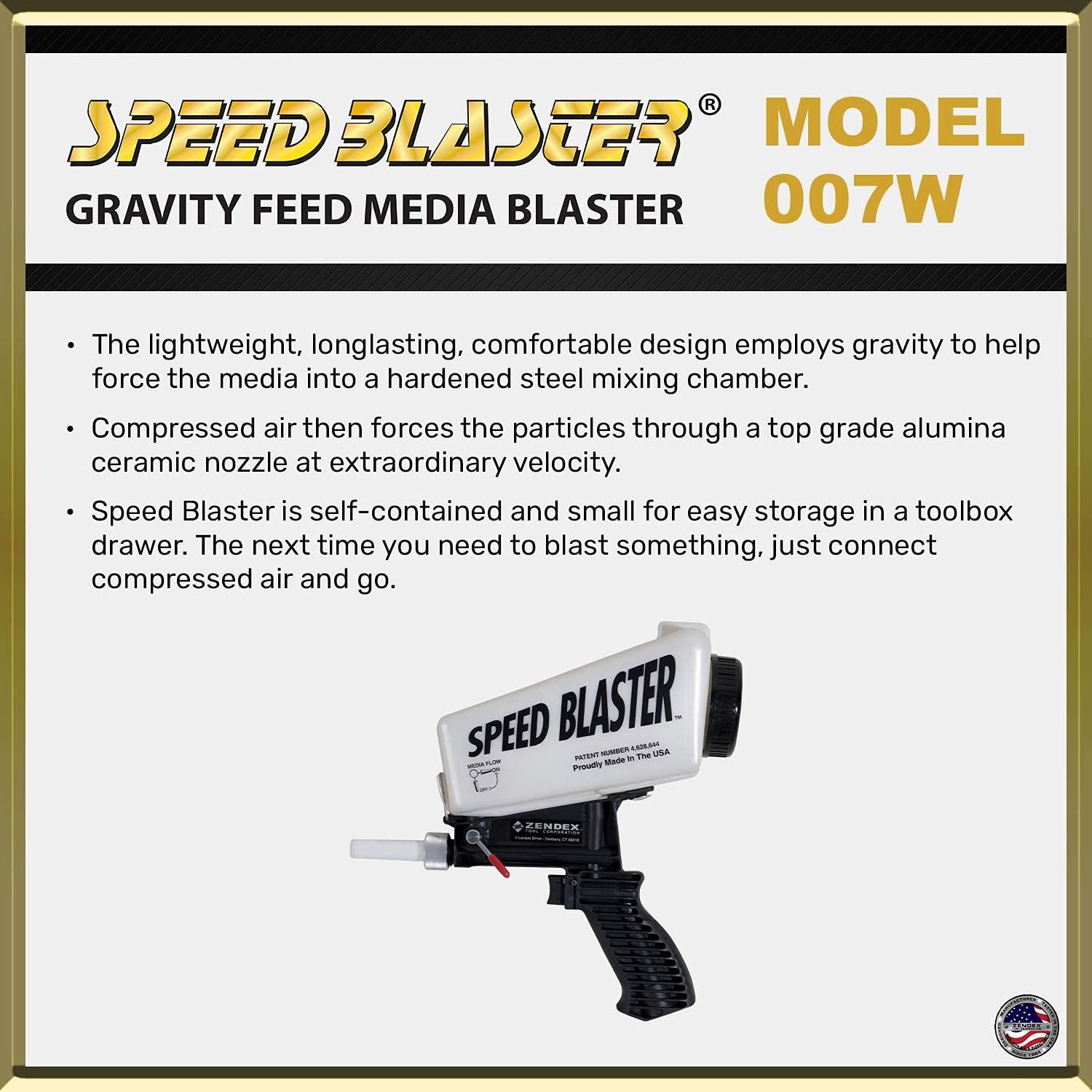 White Speed Blaster Gravity Feed Media Blaster & HS2020 Spot Blast ...