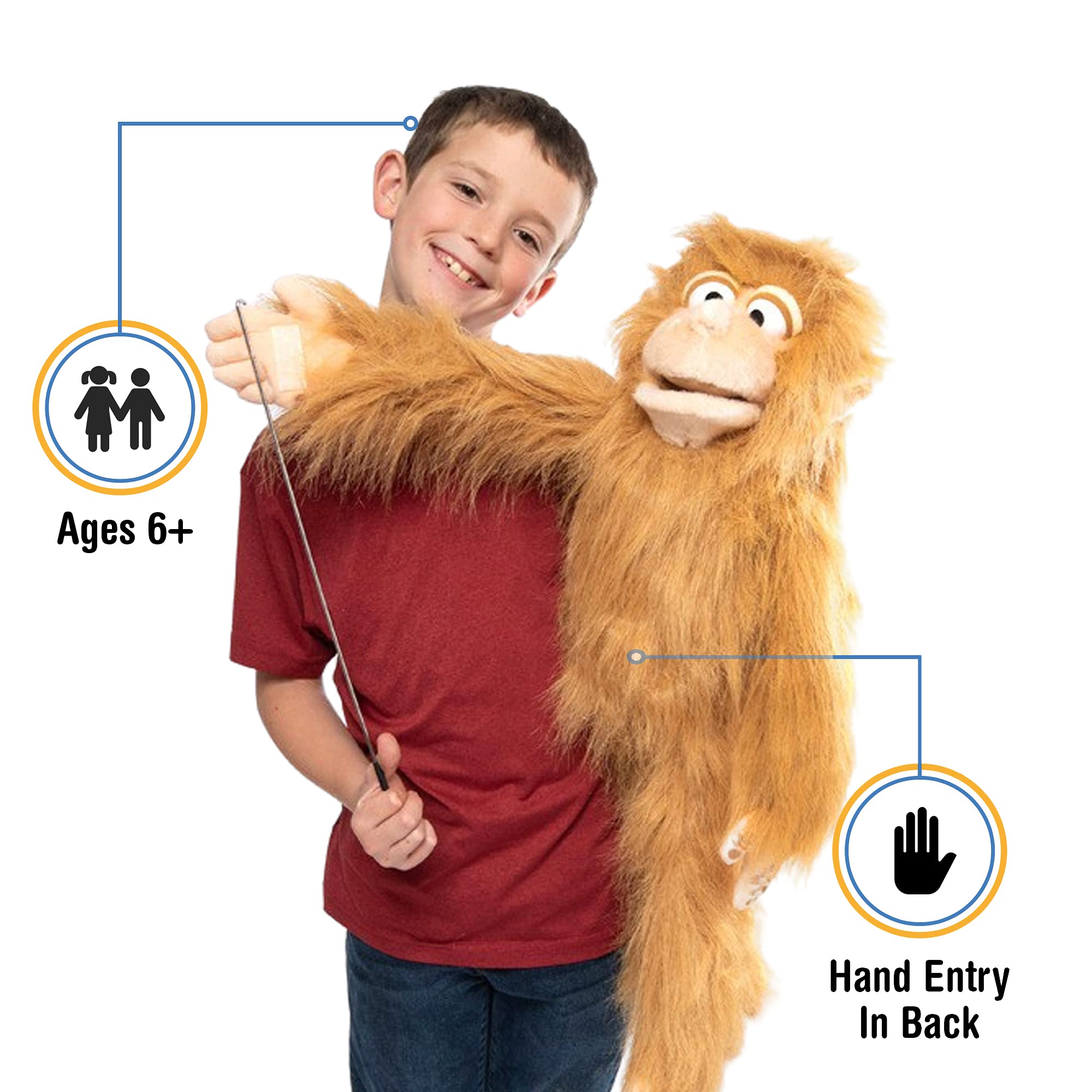 Mua "Silly Monkey with Arm Rod, 28in Puppet, – Affordable Gift for your ...