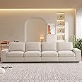 Amazon.com: TEKAMON 128" Modular Sofa Couch with Large Seats Storage ...