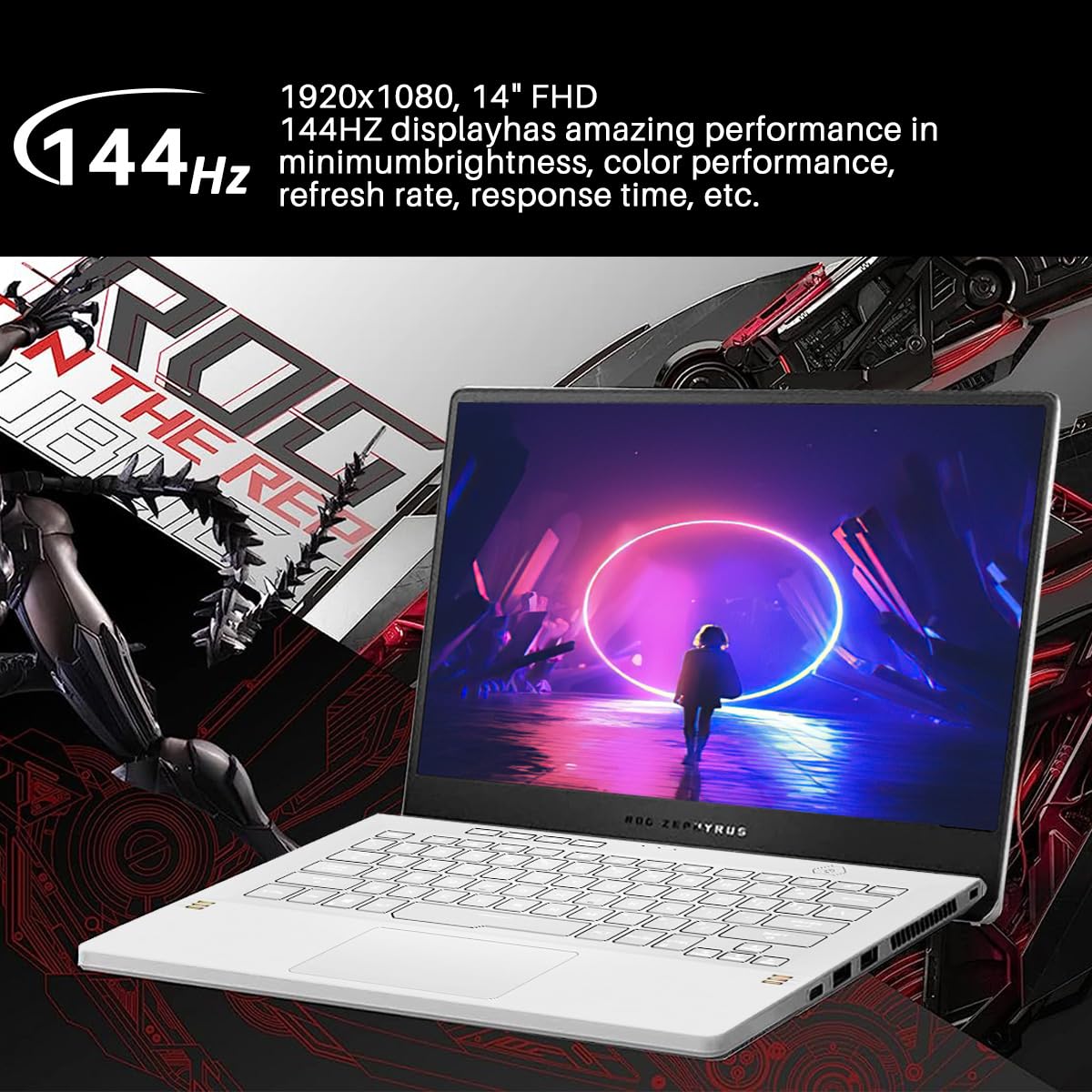ASUS ROG Zephyrus Gaming Laptop 2023 Newest, 14" FHD 144HZ Display, AMD ...