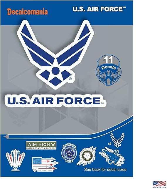 Amazon.com: United States AIR Force - 11 Piece USAF Licensed Stickers ...