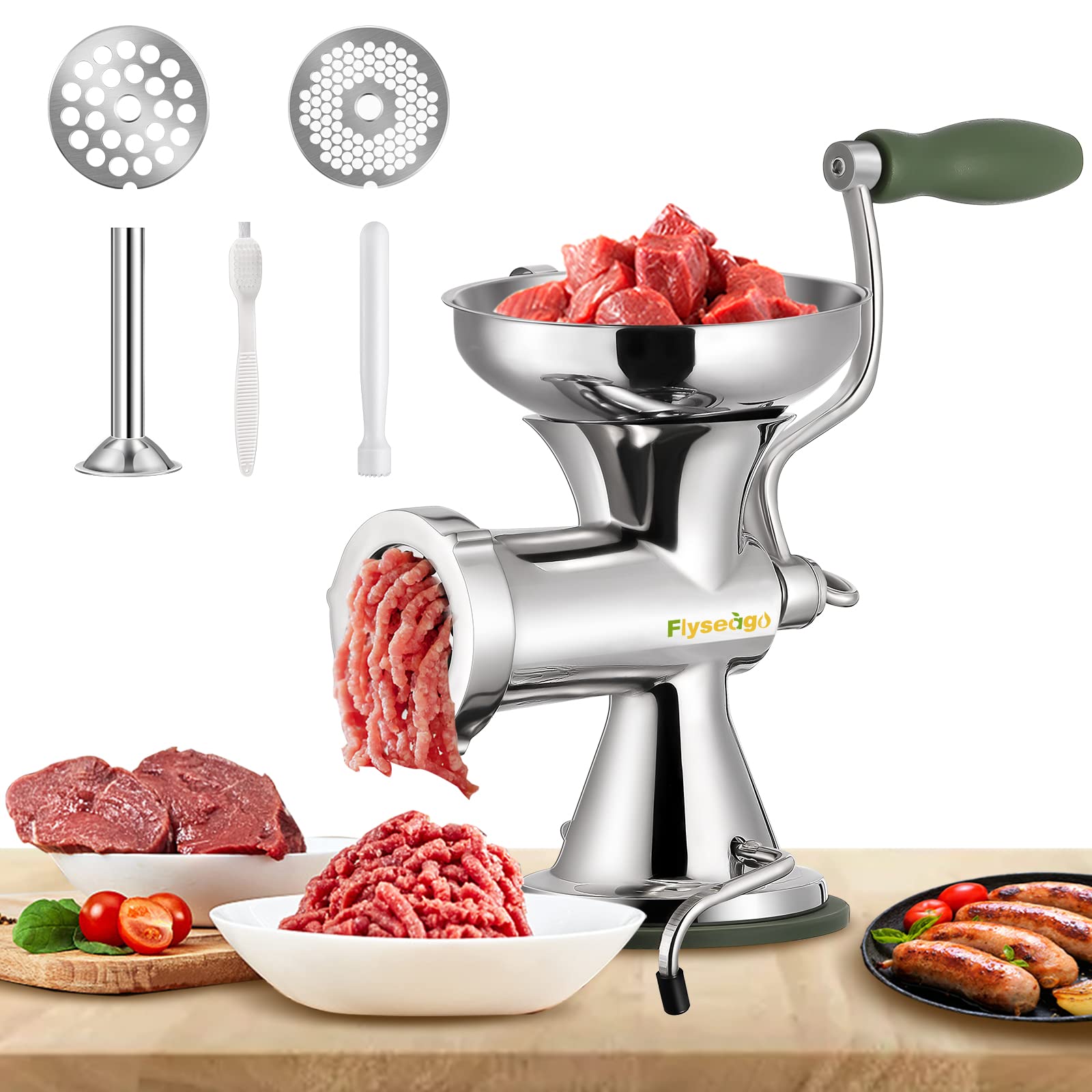 Mua Flyseago Meat Grinder Manual Stainless Steel Food Grinding Machine ...