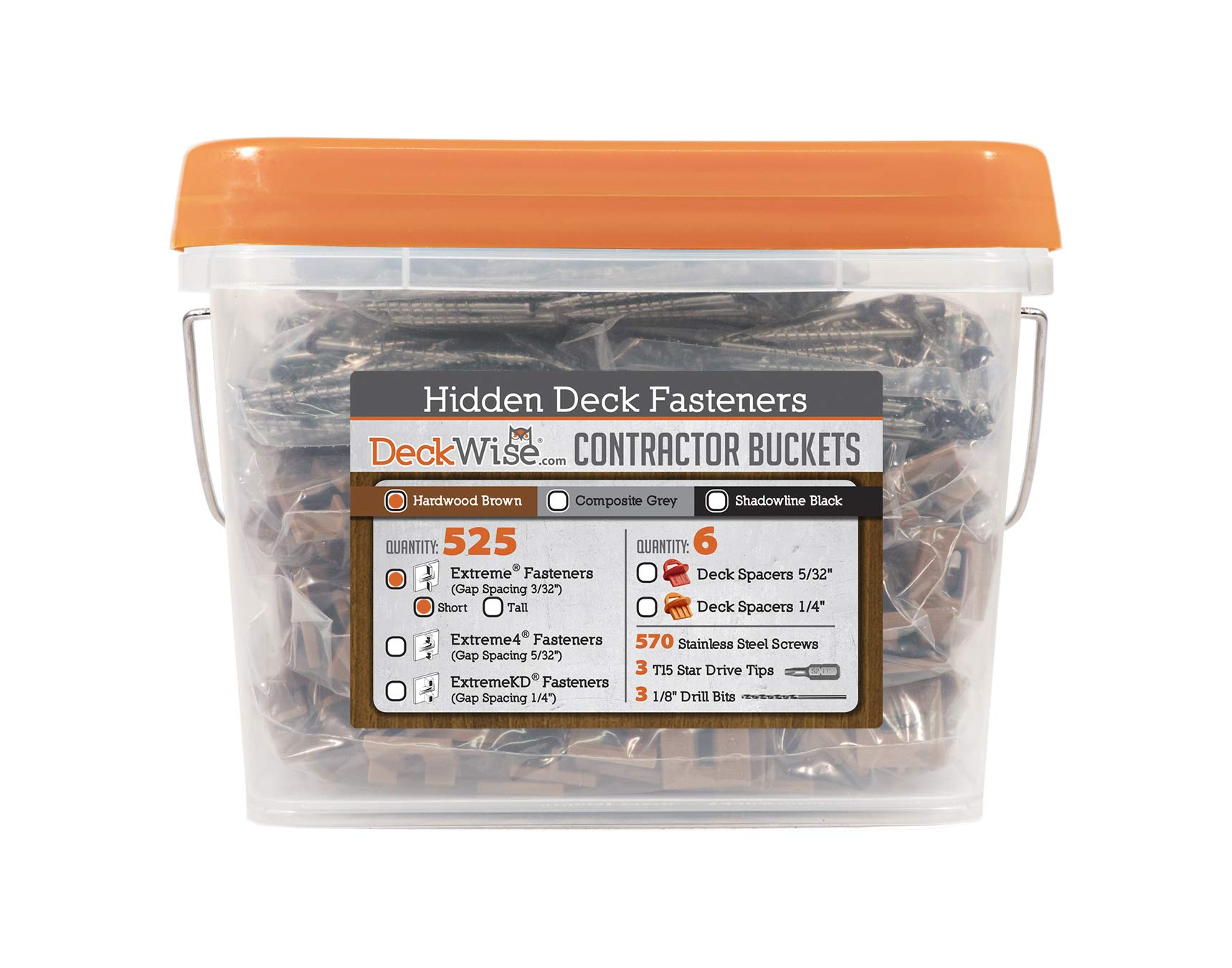 DeckWise (Brown) Ipe Clip Extreme Hidden Deck Fasteners, 3/32" Spacing ...
