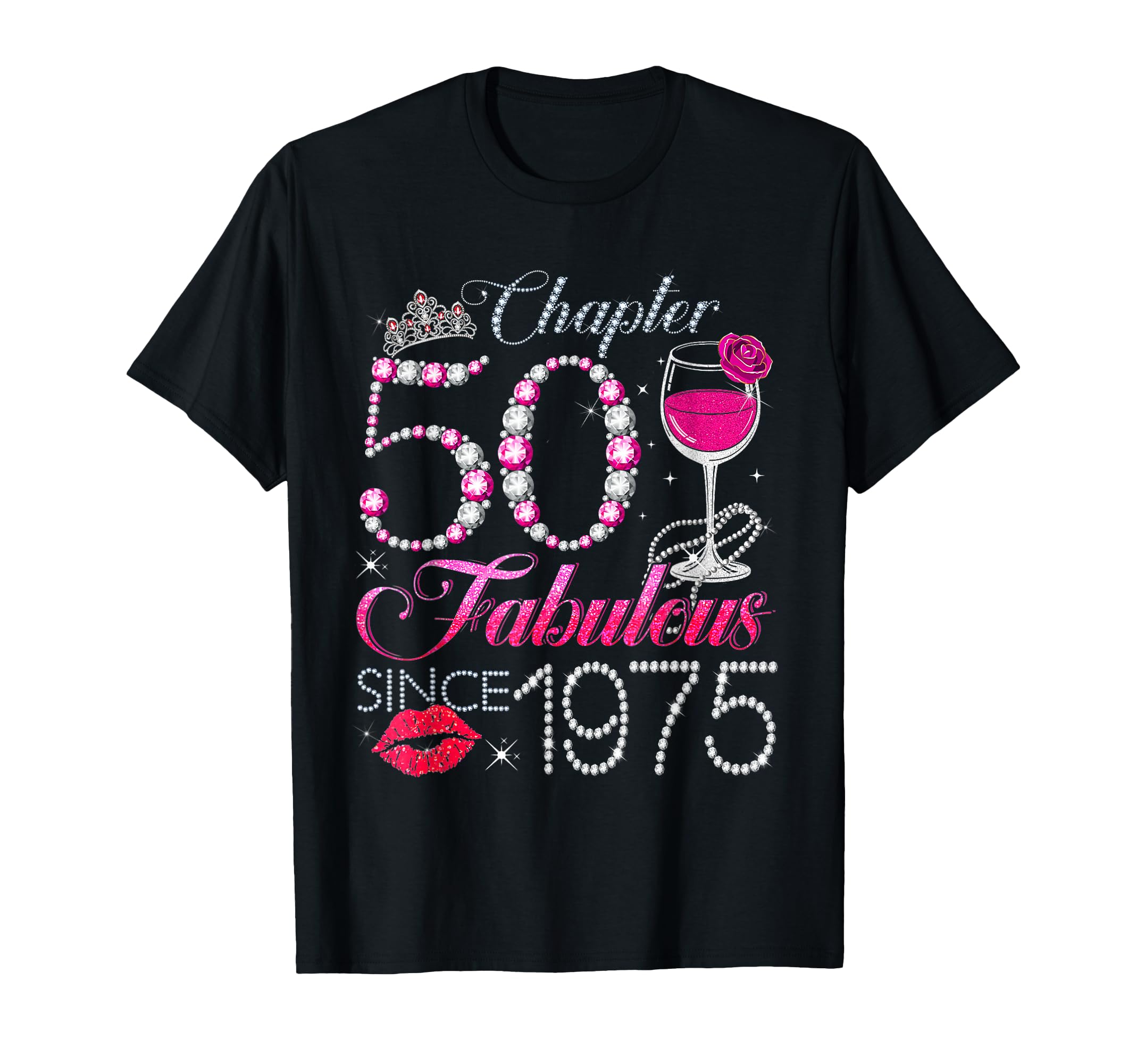 Chapter 50 Fabulous Since 1975 50th Birthday Queen Diamond T-Shirt for sale | Mesa, AZ | Nellis ...