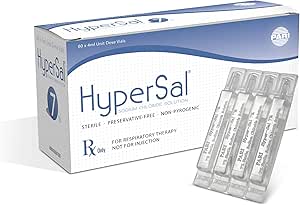 HyperSal 7% solución salina hipertónica para inhalación 60 VIALES de 4 ...