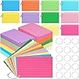 Amazon.com : 1500Pcs Index Cards Bulk, Index Cards with Rings, Lined Notecards 3x5 Flashcards ...