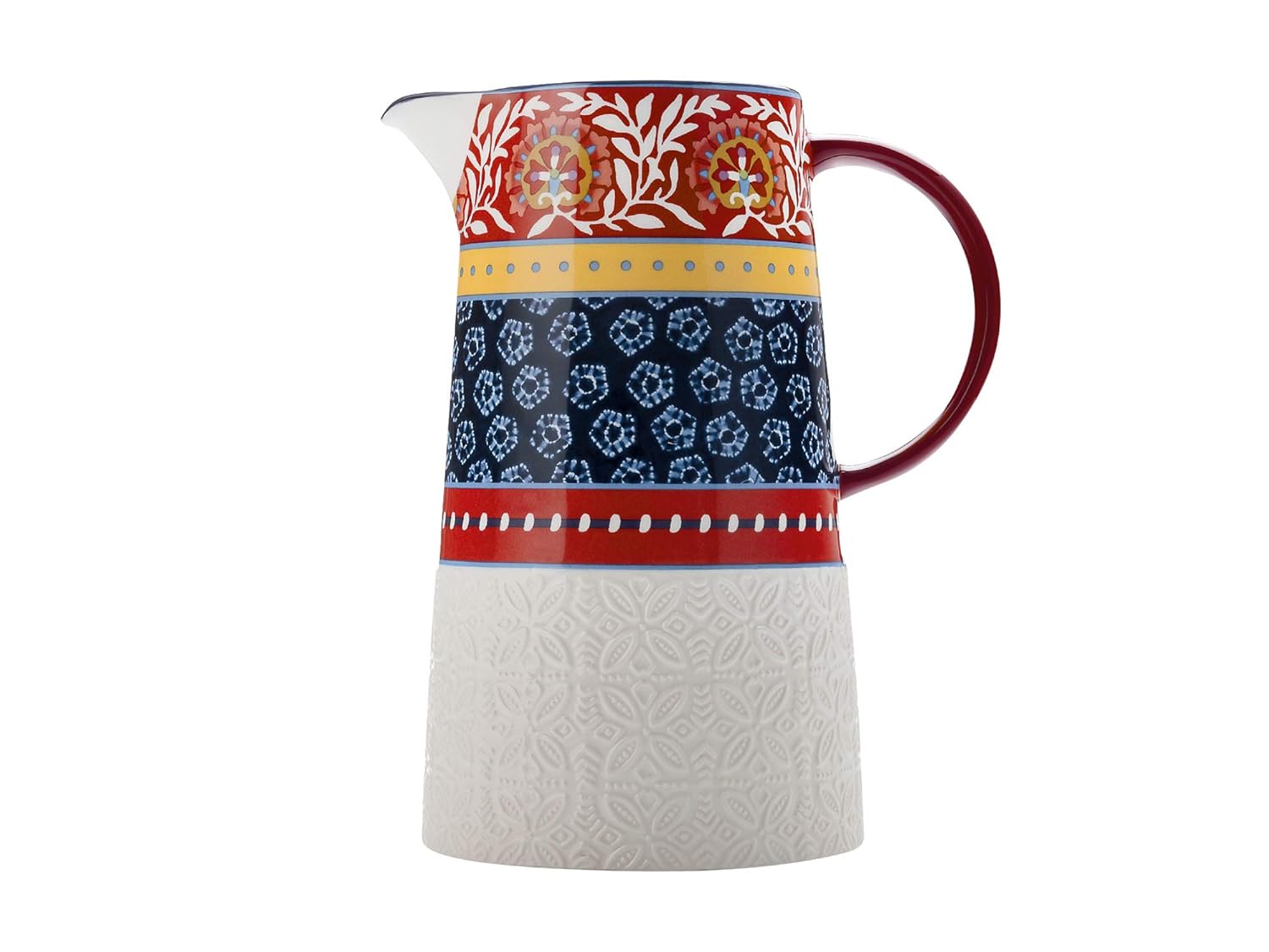 Maxwell Williams Boho Pitcher, Gift Boxed, Ceramic, Multi Colour, 2.8 ...
