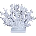 Amazon.com: 7.5"H White Coral Artificial Statue - Fake Coral Resin ...