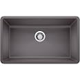 BLANCO, Cinder 441478 PRECIS SILGRANIT Super Single Undermount Kitchen ...