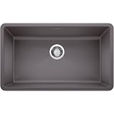 BLANCO, Anthracite 440149 PRECIS SILGRANIT Super Single Undermount ...