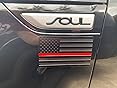 Amazon.com: MULL USA Flag Magnet Decals for Cars Trucks 2pcs Forward ...