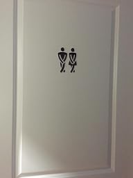 Amazon.com: Funky Goods Crossed Legs Funny Bathroom Toilet Restroom ...