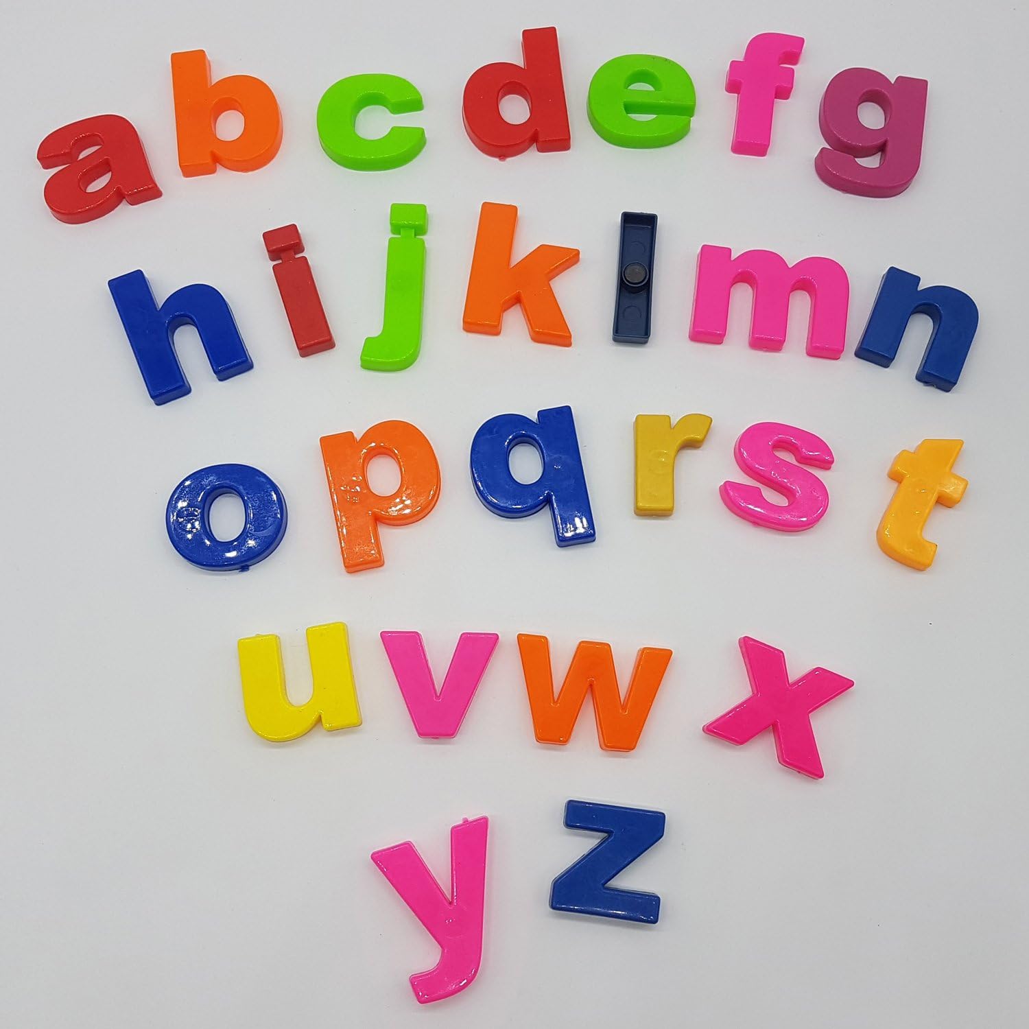Magnetic Letters and magnetic numbers SET 52 Pieces Bright Colours ...